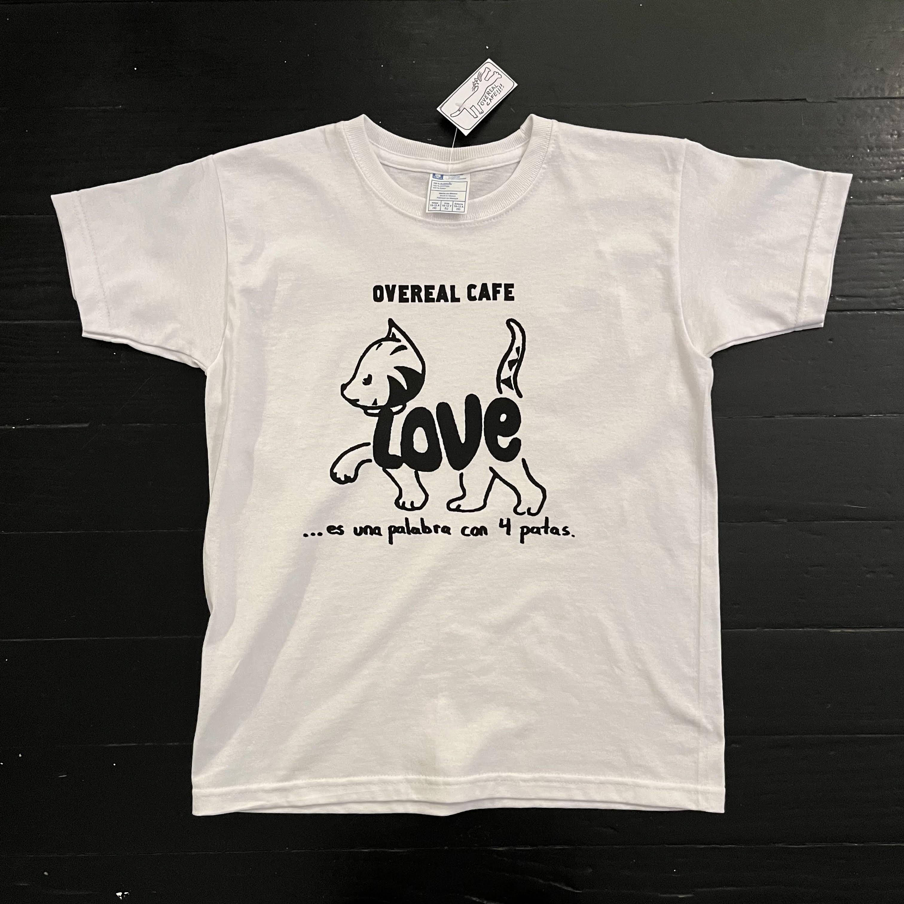 Playera Love Gato – Overeal Cafe